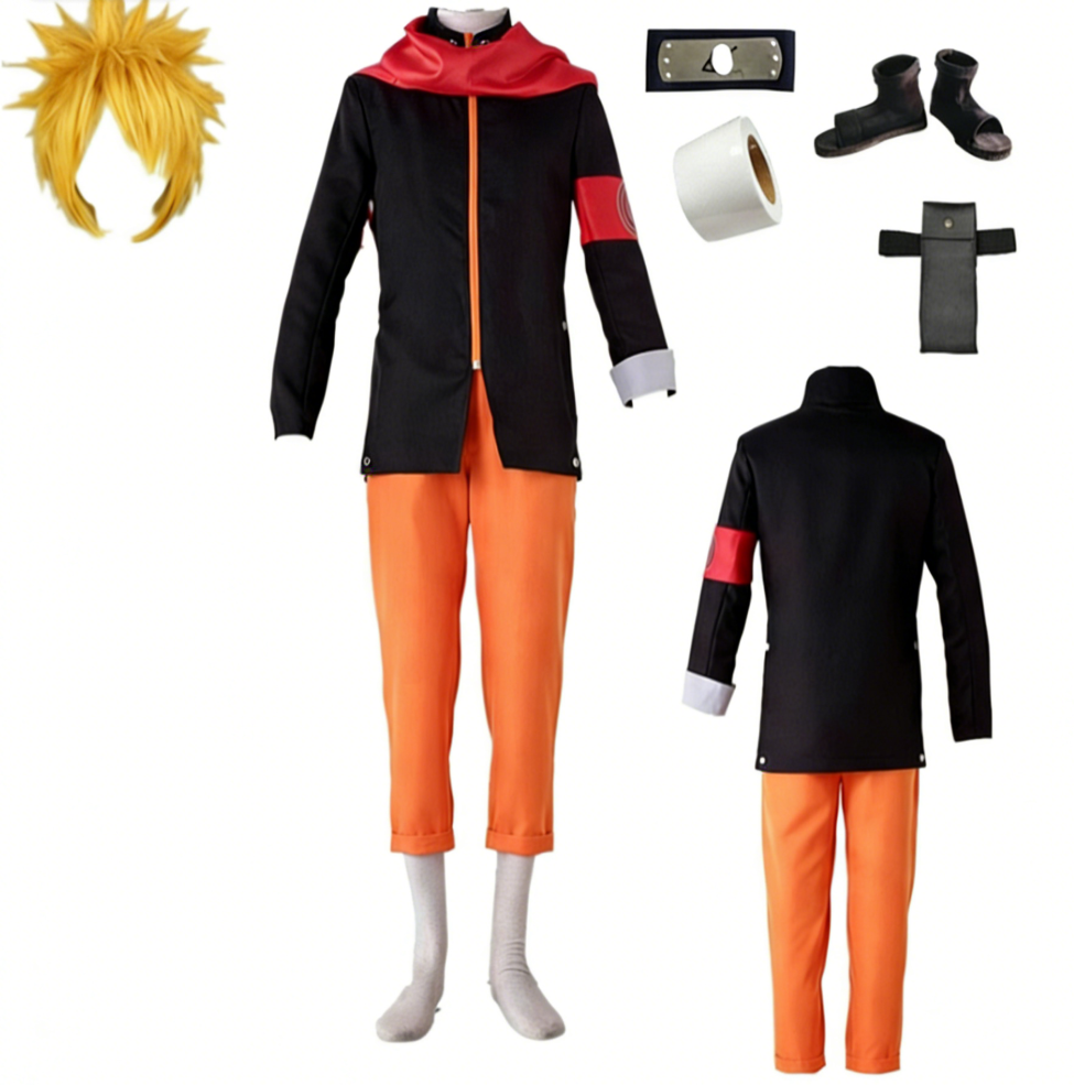 Japanese Anime Ninja Cosplay Suit Full Set With Wig Accessories ...