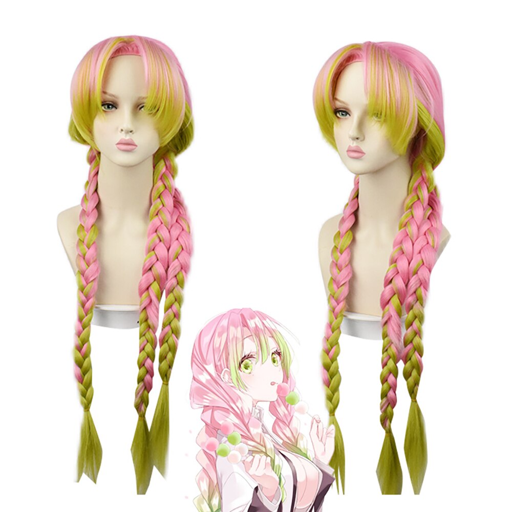 Mitsuriri Kanrojiji Cosplay Wig Demons S Slayers Anime Hair Colorful D ...