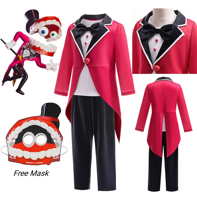 The Amazing Digital Circus Kids Cosplay Costume Queen Costume Clown 3P ...