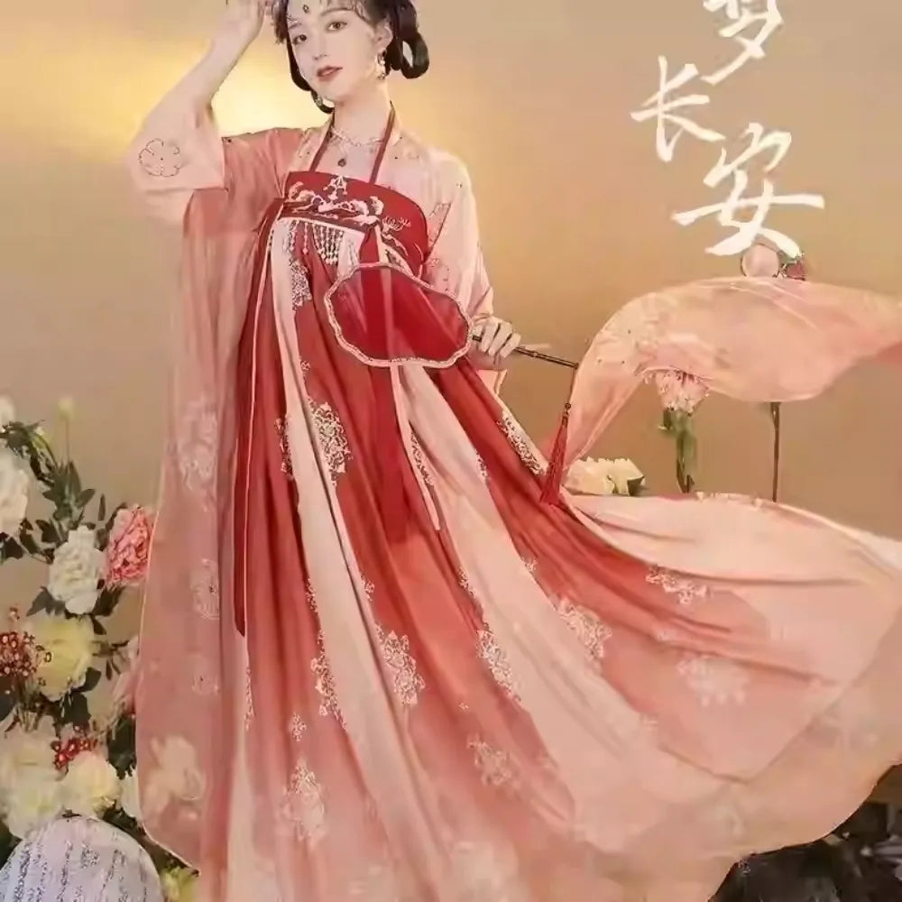 Hanfu Chinese Traditional Dress Cosplay Costumes Ethnic Style Show Sta ...