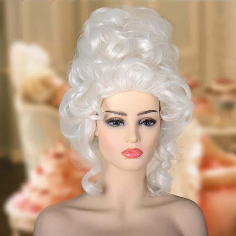 Marieie Wig Antoinettete Princess Wigs Medium Curly Heat Resistant Syn ...