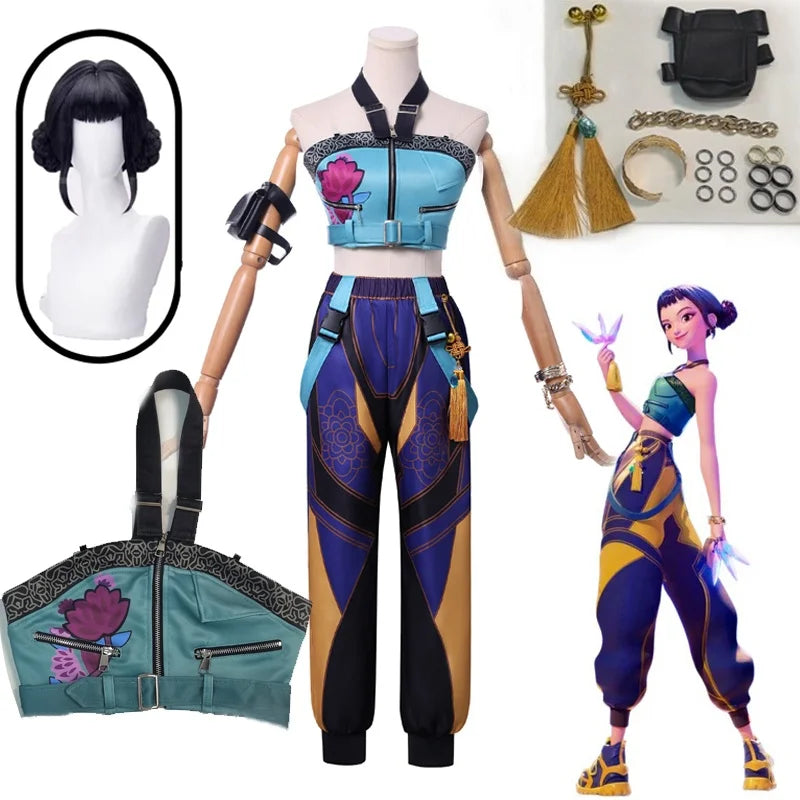 Anime Hunters Cos Superstar Zoeyey Cosplay Costume Wig Ring Full Set G ...