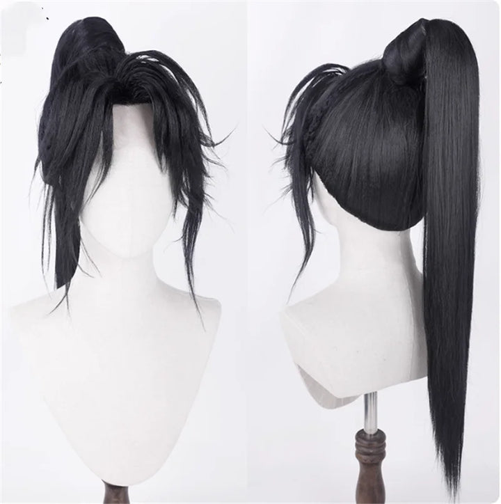 Scumbag System Already Styled Cos Wig Luobinghe Long Black Cosplay Wig ...