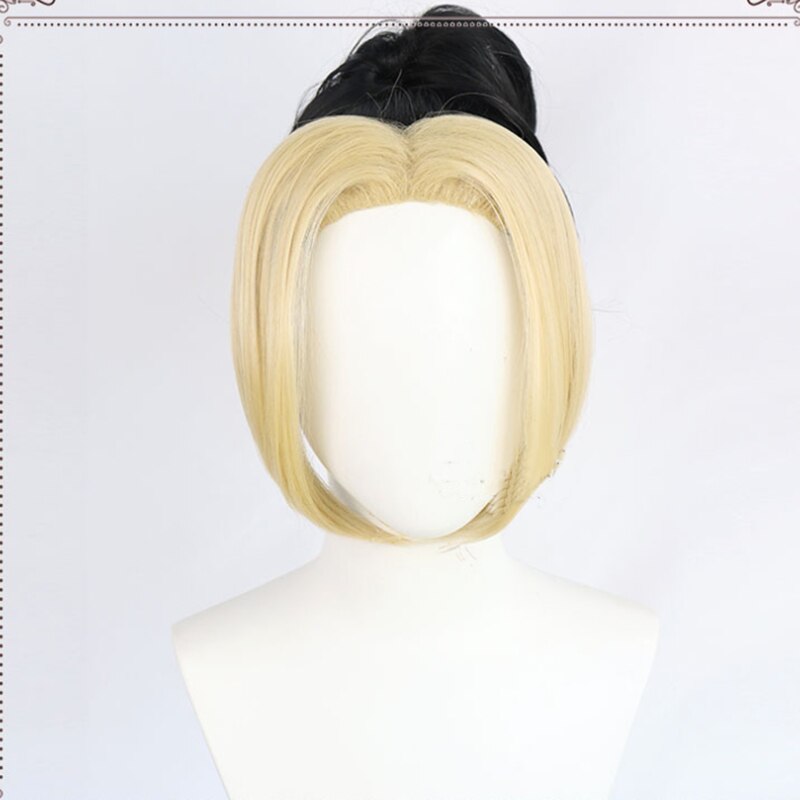 Anime Demon Slayer Makio Cosplay Black Yellow Wig Tengen Uzui Wife Kim ...