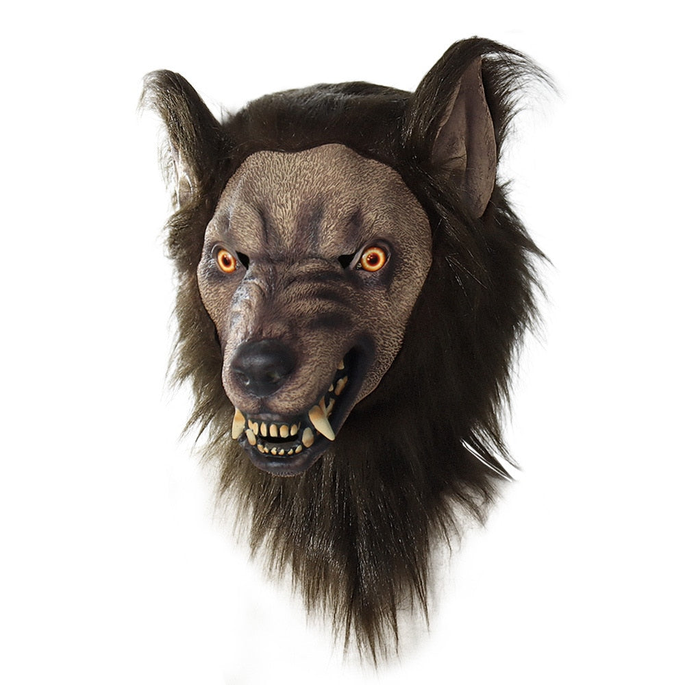 Anime Werewolf Masks Animal Wolf Realistic Cosplay Latex Masques Hallo ...