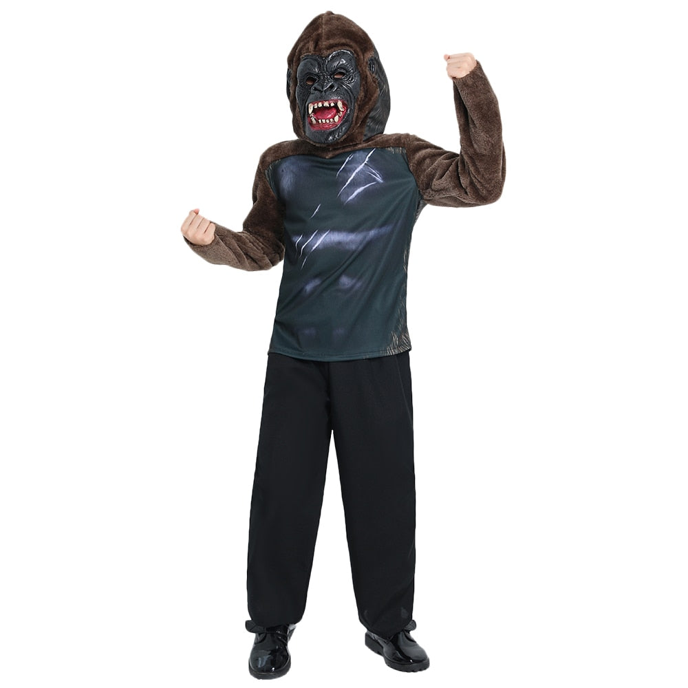 Child Deluxe Gorilla Fancy Dress Halloween Costume – CosWigShop.com