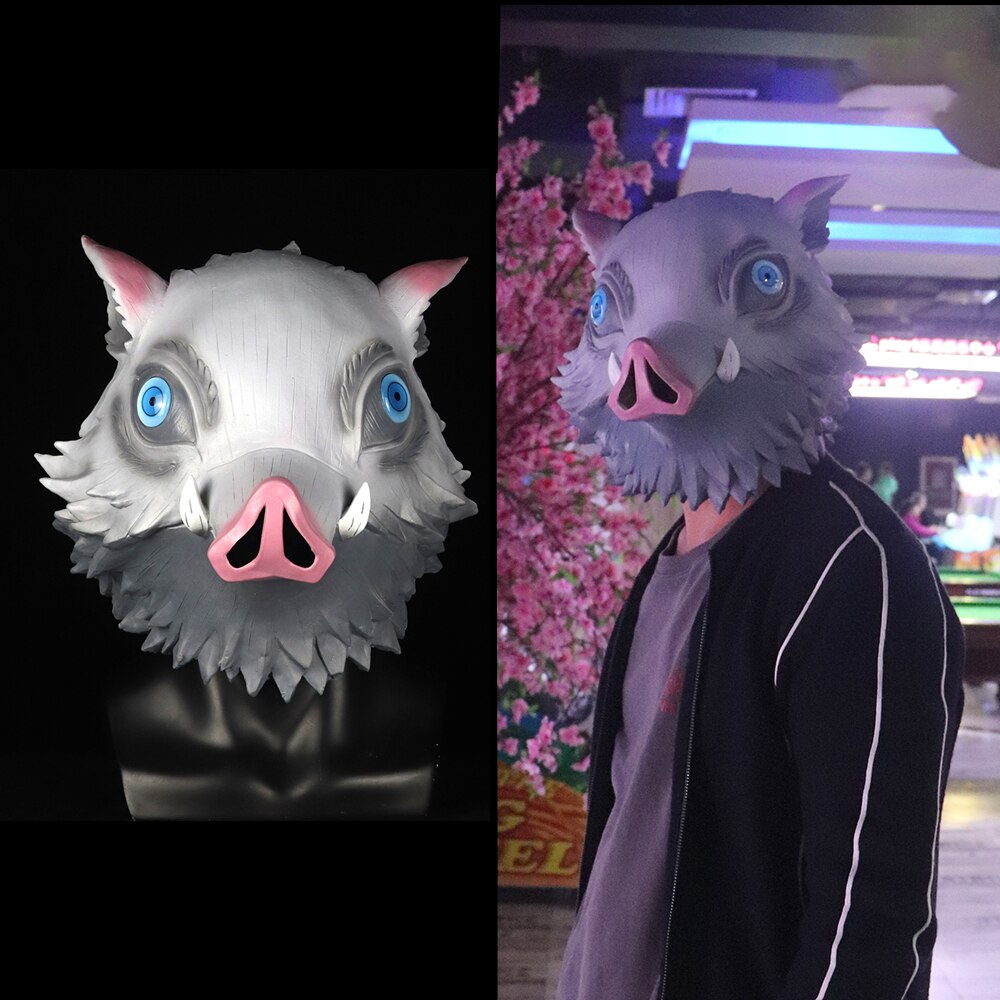 Anime Cosplay Mask Hashibirara Inosukeke Costumes Accessory Latex Mask ...