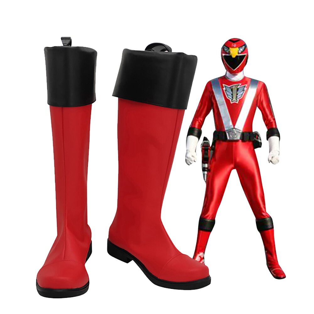 Enginene Sentaiai Go-ongerer Go-On Red Sosukeke Esumimi Cosplay Boots ...