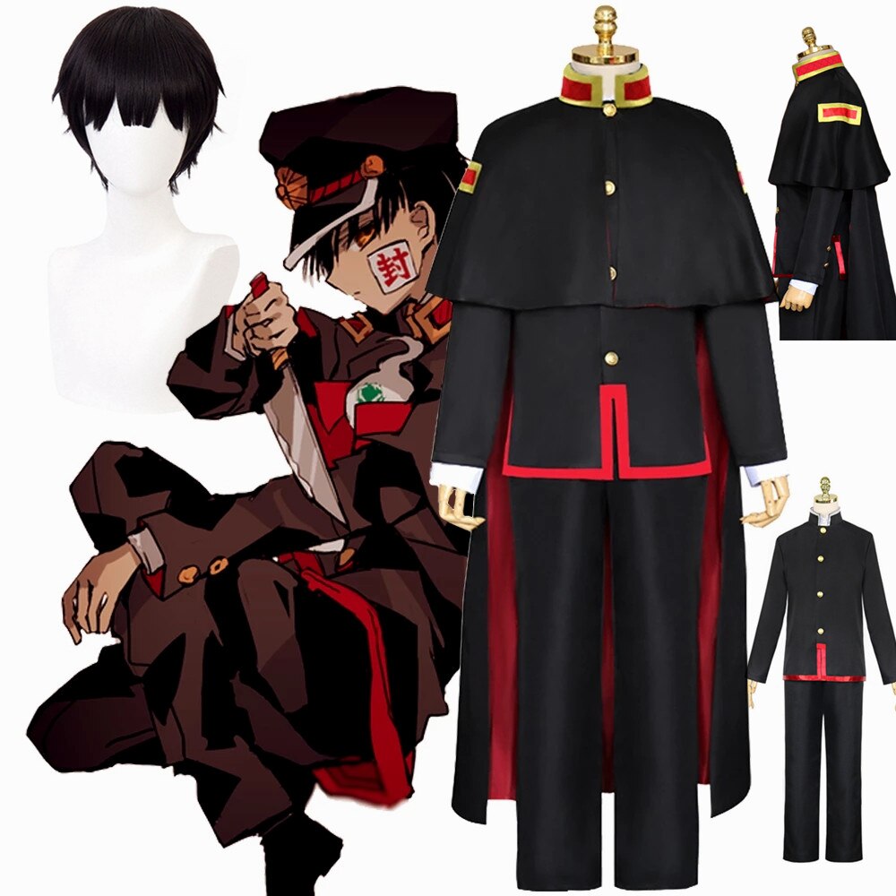 Anime Jibakuku Shounenen Hanakoko kun Yugigi Amanene Cosplay Costume T ...