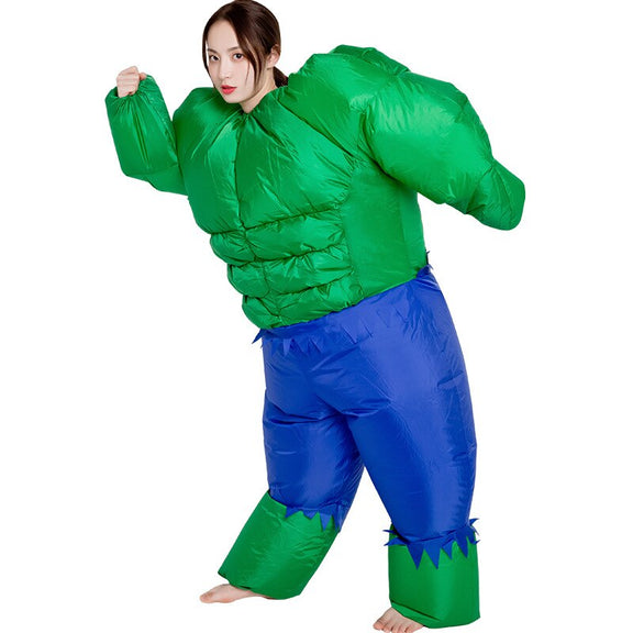 Adult Funny Cartoon Doll Inflatable Clothing Fat Man Props Bodybuilder ...